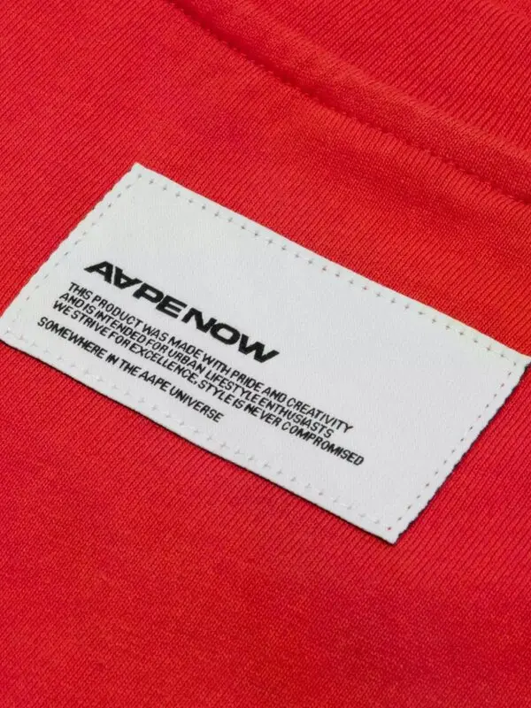 AAPE BY *A BATHING APE Aapenow Moonface Logo T-shirt