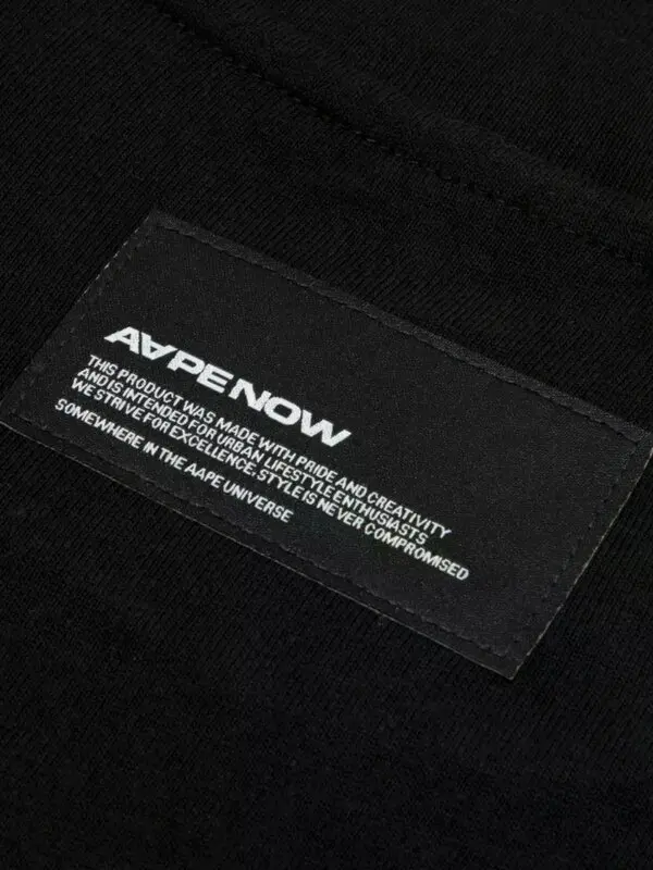 AAPE BY *A BATHING APE Aapenow Moonface Logo-patch T-shirt