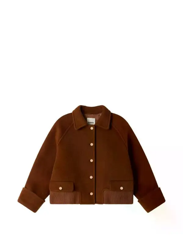 Sandro Button-up Wool-blend Jacket