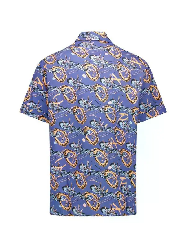 A.p.c. Ross Graphic-print Shirt - Blue