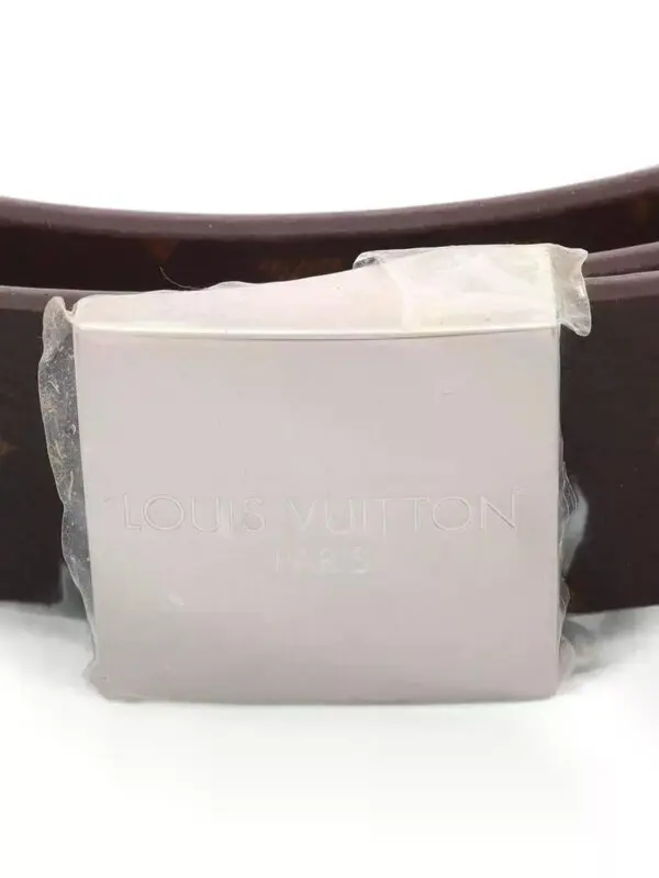 LOUIS VUITTON 2001 Monogram Carré Belt