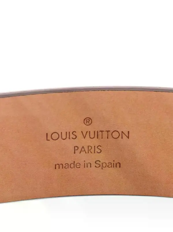 LOUIS VUITTON 2001 Monogram Carré Belt - Brown