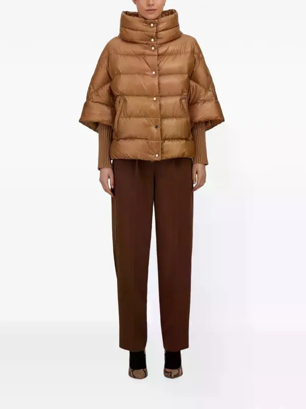 Herno High-neck Quilted Cape