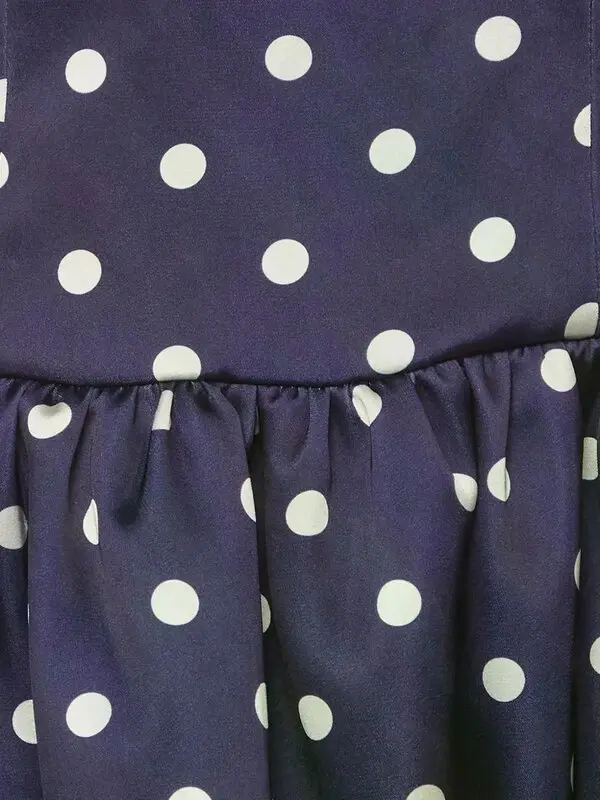 SELF-PORTRAIT Polka-dot Print Midi Dress