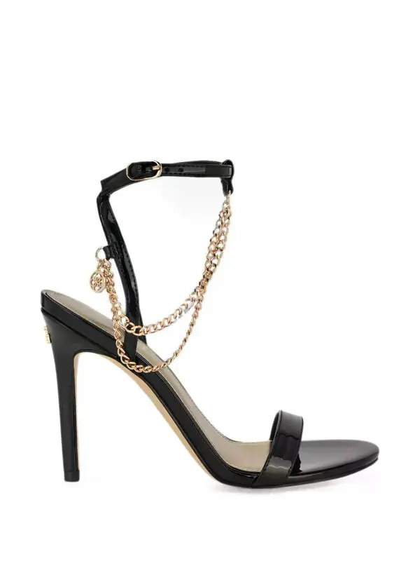 Guess Miamy Chain-link Ankle-strap Sandals - Black