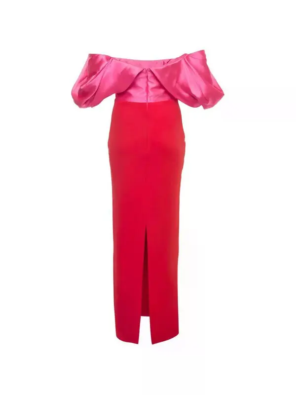 Solace London Puff-sleeves Maxi Dress