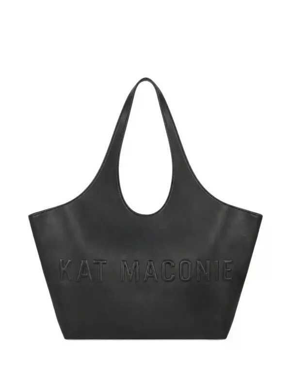KAT MACONIE Brooklyn Embossed-logo Shoulder Bag - Black