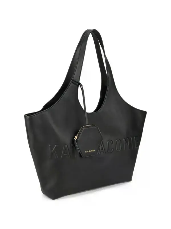 KAT MACONIE Brooklyn Embossed-logo Shoulder Bag - Black