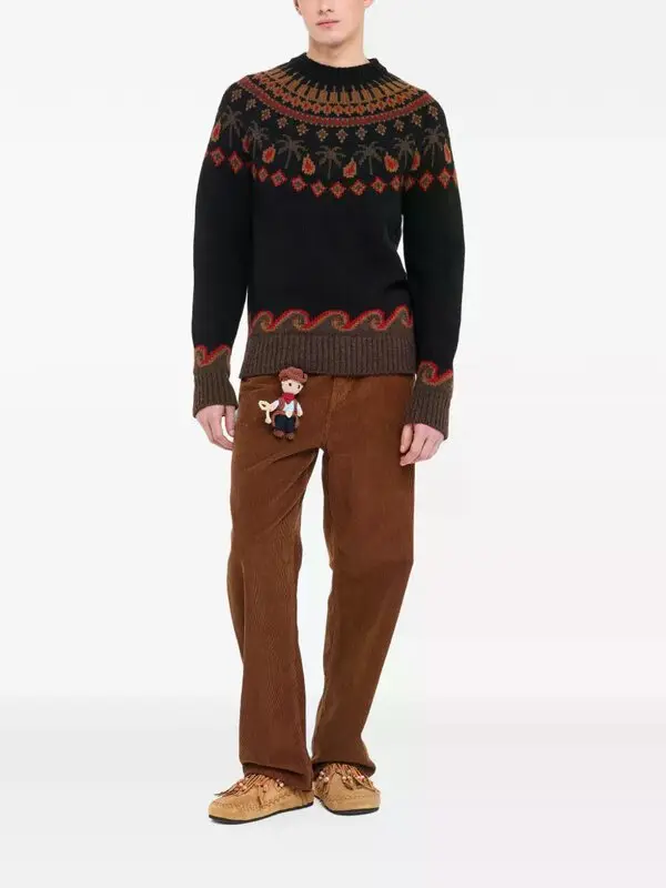 Alanui Sweet Winter Jacquard-knit Wool Sweater
