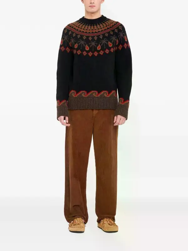 Alanui Sweet Winter Jacquard-knit Wool Sweater