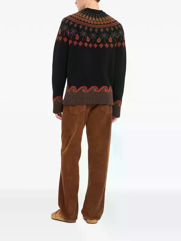 Alanui Sweet Winter Jacquard-knit Wool Sweater