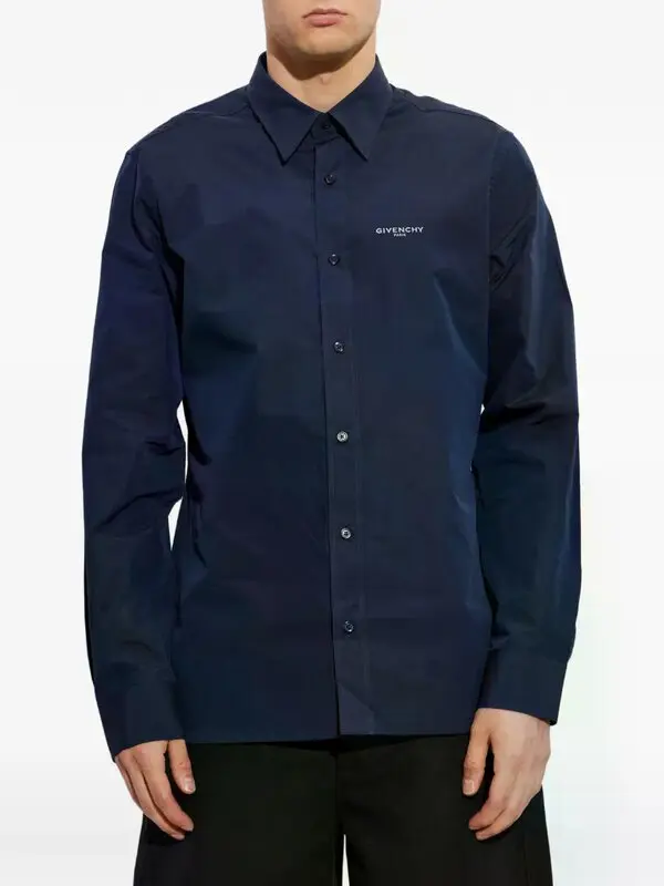 Givenchy Embroidered-logo Shirt