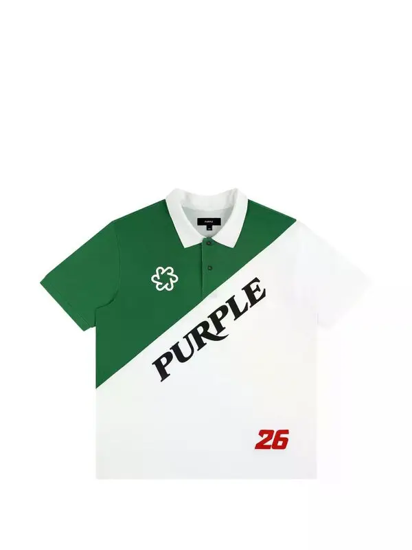 PURPLE BRAND Mexico Pique Polo-shirt - Green