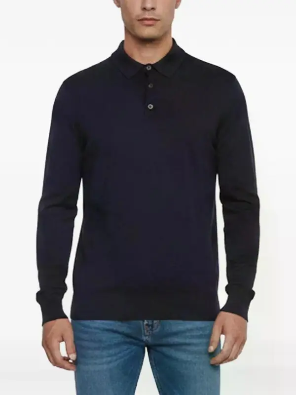 Zegna Cashseta Long-sleeve Polo Shirt