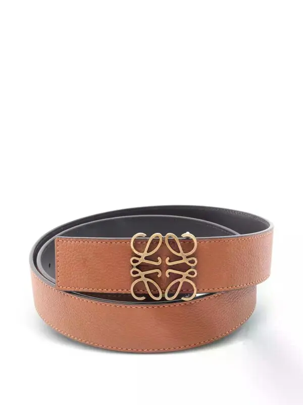 Loewe Anagram Reversible Belt - Brown