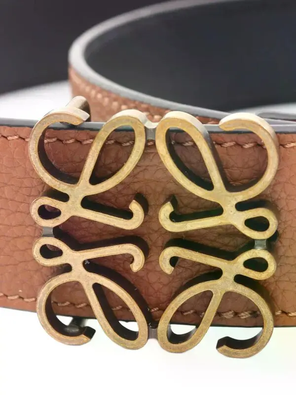 Loewe Anagram Reversible Belt - Brown