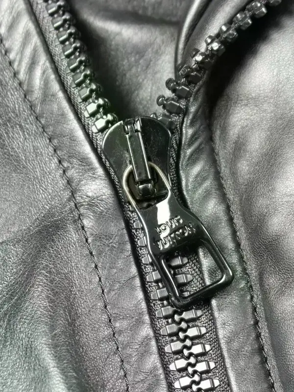 LOUIS VUITTON Leather Biker Jacket