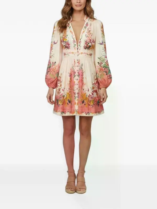 Zimmermann Tropicana Floral-print Mini Dress