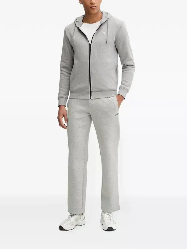 Guess Logo-plaque Zip-up Hoodie