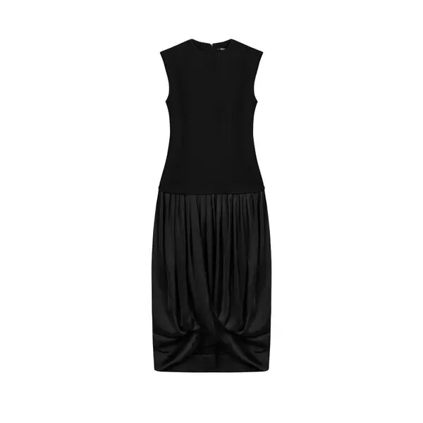 NOCTURNE Cap Sleeve Bubble Hem Dress