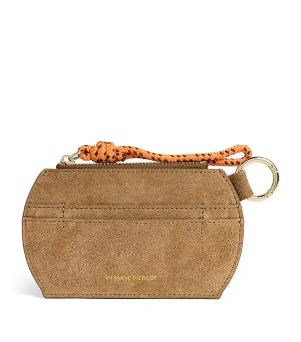 Claudie Pierlot Suede Card Holder - White