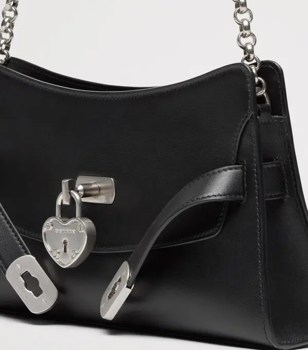 Alexander McQueen Mini Leather Locke Shoulder Bag