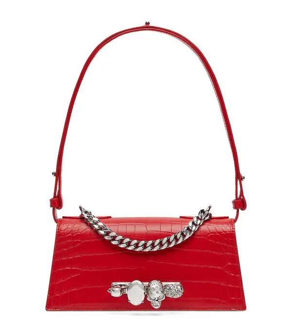 Alexander McQueen Mini Jewelled Knuckle Shoulder Bag
