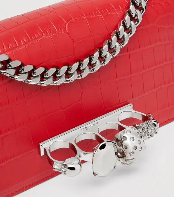 Alexander McQueen Mini Jewelled Knuckle Shoulder Bag