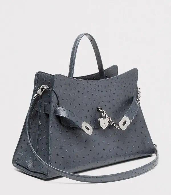 Alexander McQueen Calfskin Locke Top-handle Bag - Black