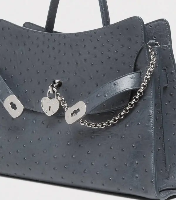 Alexander McQueen Calfskin Locke Top-handle Bag - Black