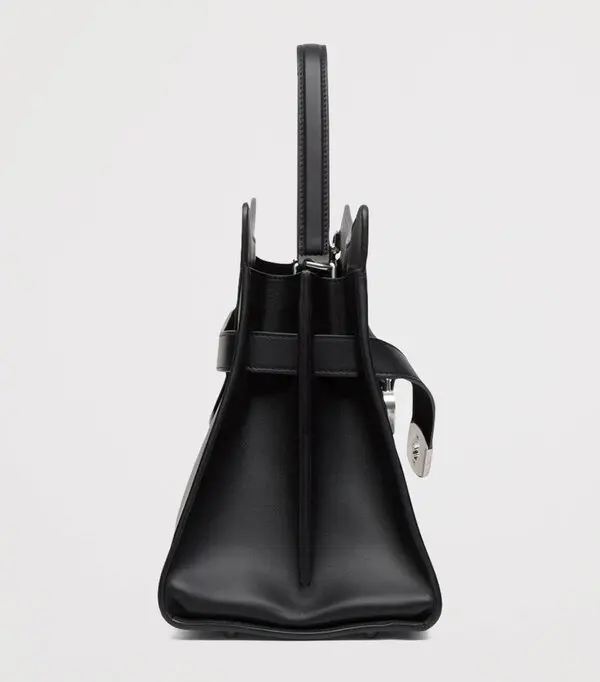 Alexander McQueen Calfskin Locke Top-handle Bag - Black