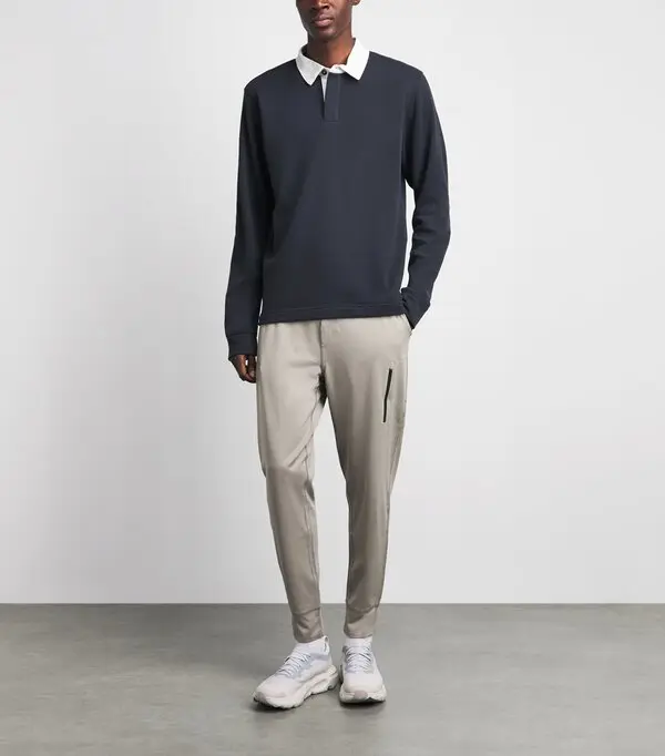 Vuori Cypress French Terry Rugby Shirt - Navy