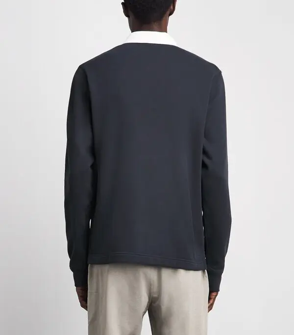 Vuori Cypress French Terry Rugby Shirt - Navy