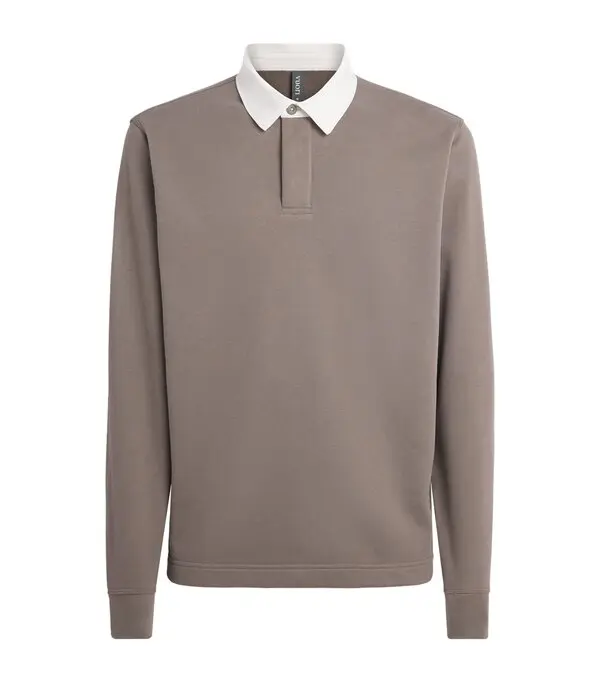 Vuori French Terry Cypress Rugby Shirt - Brown