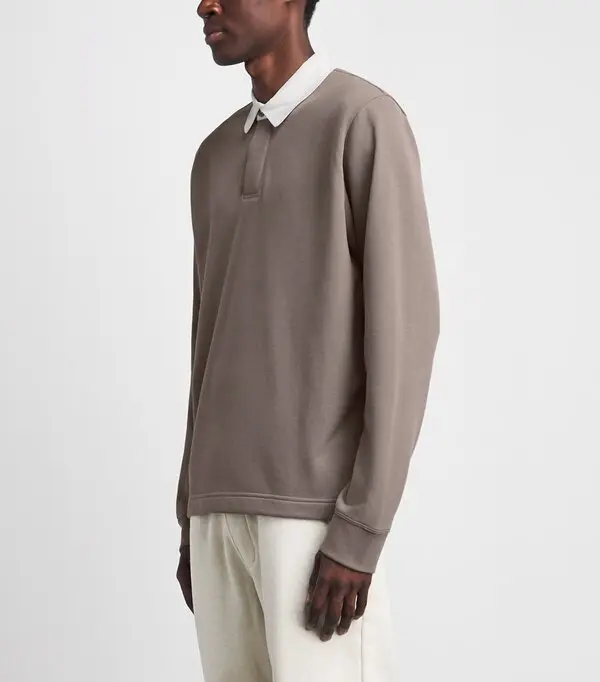 Vuori French Terry Cypress Rugby Shirt - Brown