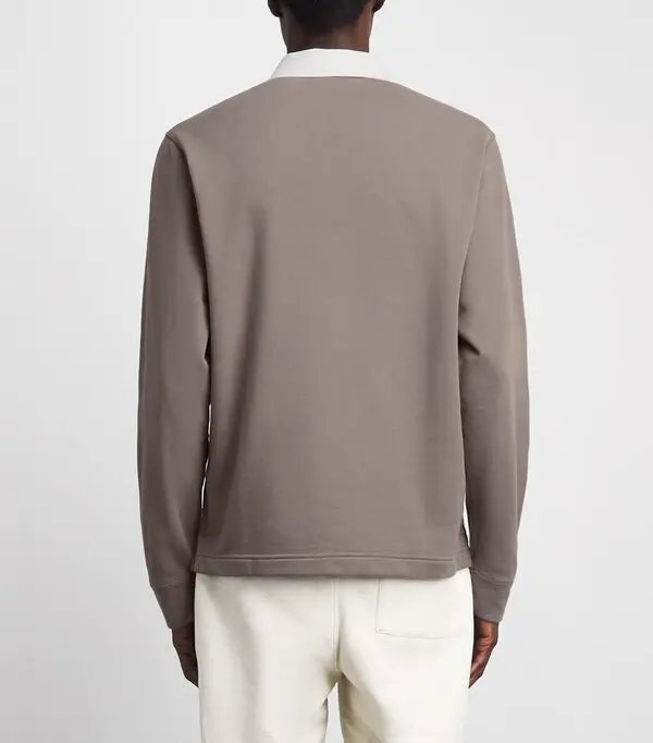 Vuori French Terry Cypress Rugby Shirt - Brown