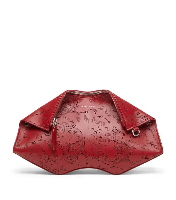 Alexander McQueen Leather Manta Clutch Bag
