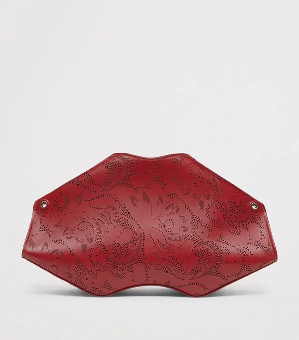 Alexander McQueen Leather Manta Clutch Bag