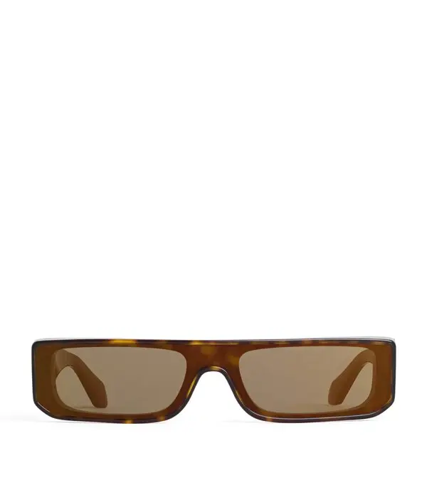 Alaïa Acetate Rectangular Mask Sunglasses