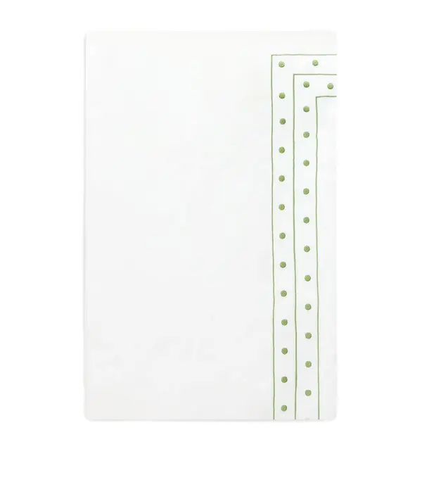 Loretta Caponi Cotton Stripes And Dots Super King Duvet Cover