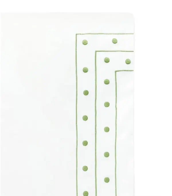Loretta Caponi Cotton Stripes And Dots Super King Flat Sheet