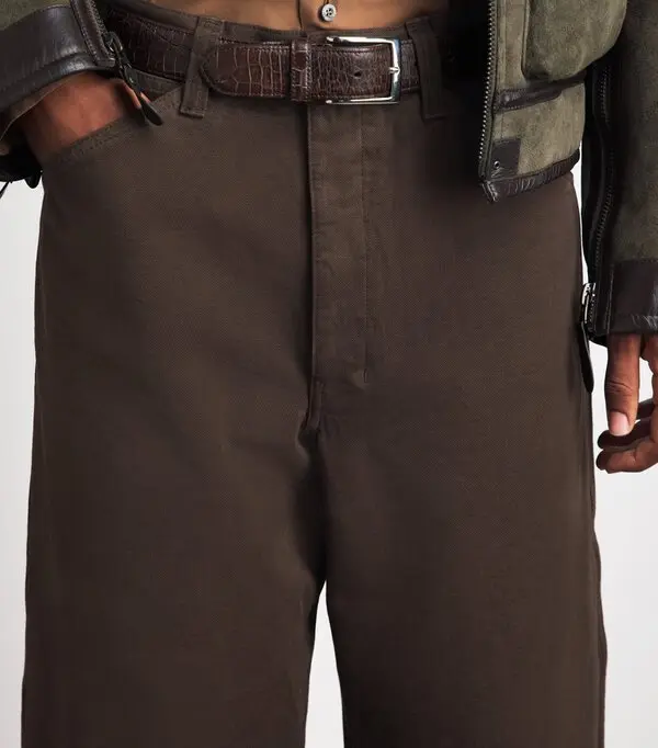 LEMAIRE Cotton Workwear Wide-leg Trousers