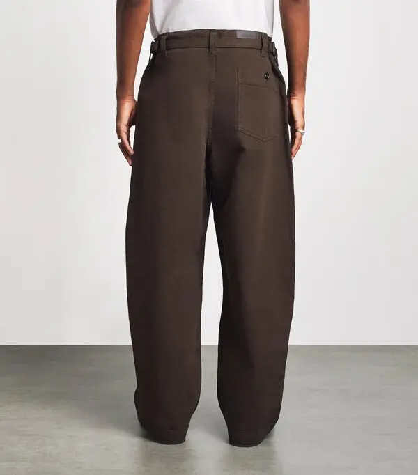 LEMAIRE Cotton Workwear Wide-leg Trousers
