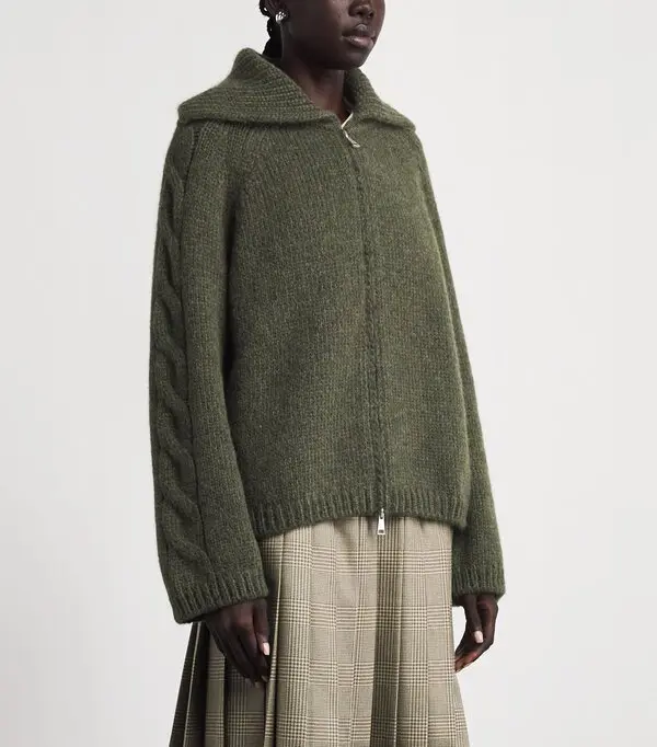 Moncler Wool-blend Zip-up Cardigan