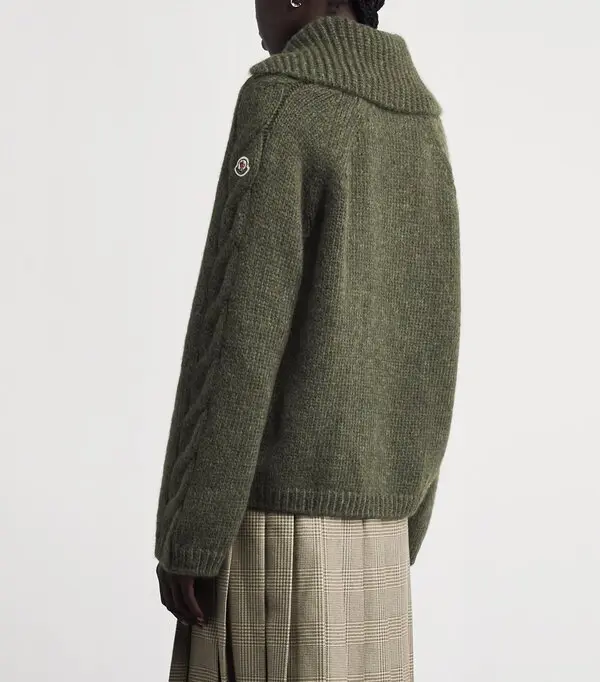 Moncler Wool-blend Zip-up Cardigan