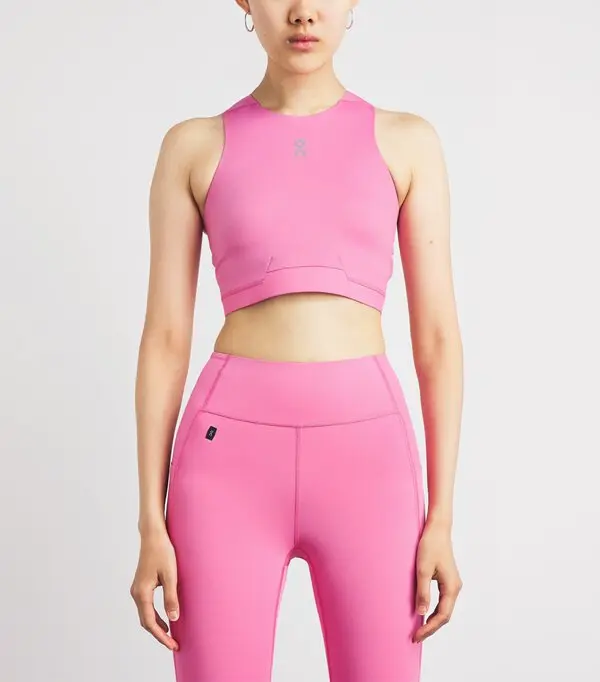 On Train 2-in-1 Crop Top - Pink