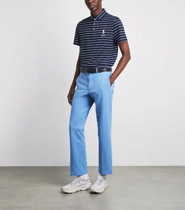 Rlx Ralph Lauren Stripe Tour Polo Shirt