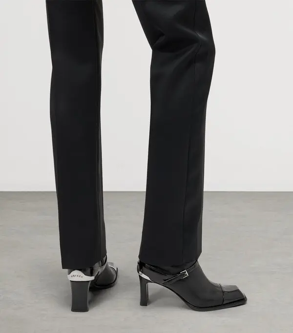 Alexander McQueen Leather Niko Ankle Boots 70