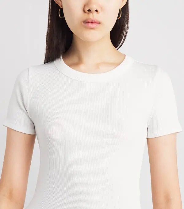 Rag & Bone Ribbed Essential T-shirt - White