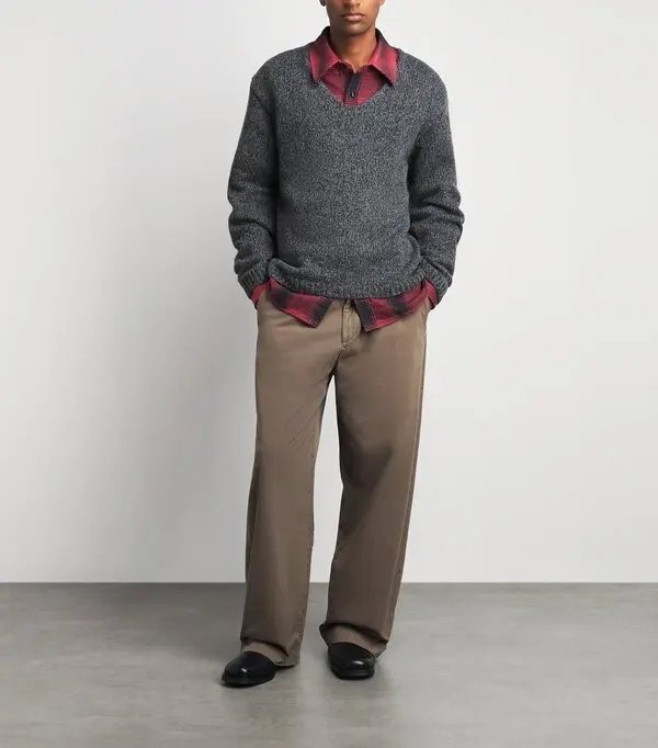 Our Legacy Wool Link V-neck Sweater